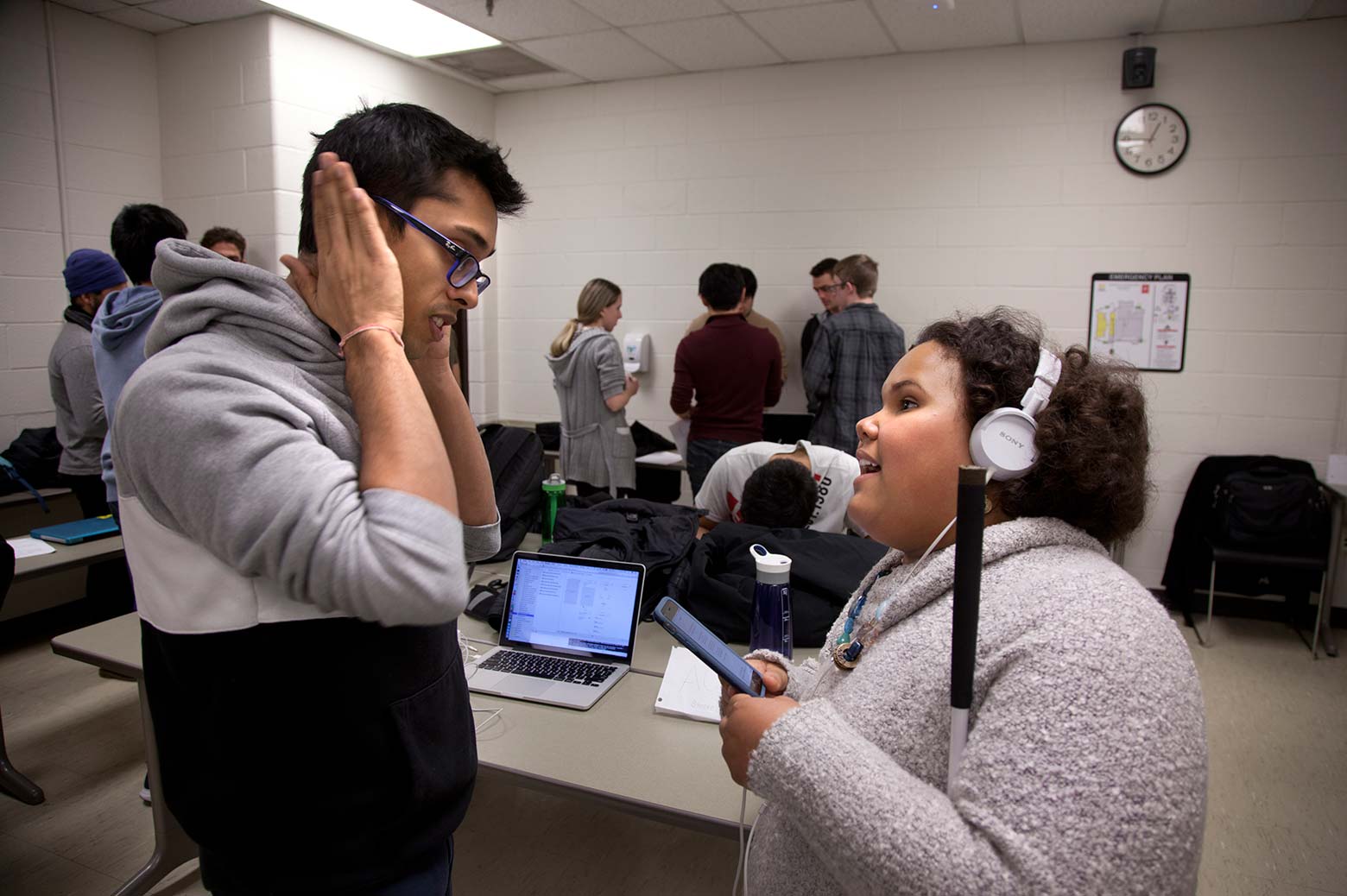 Engineering students, teen create tech for the blind - Michigan ...
