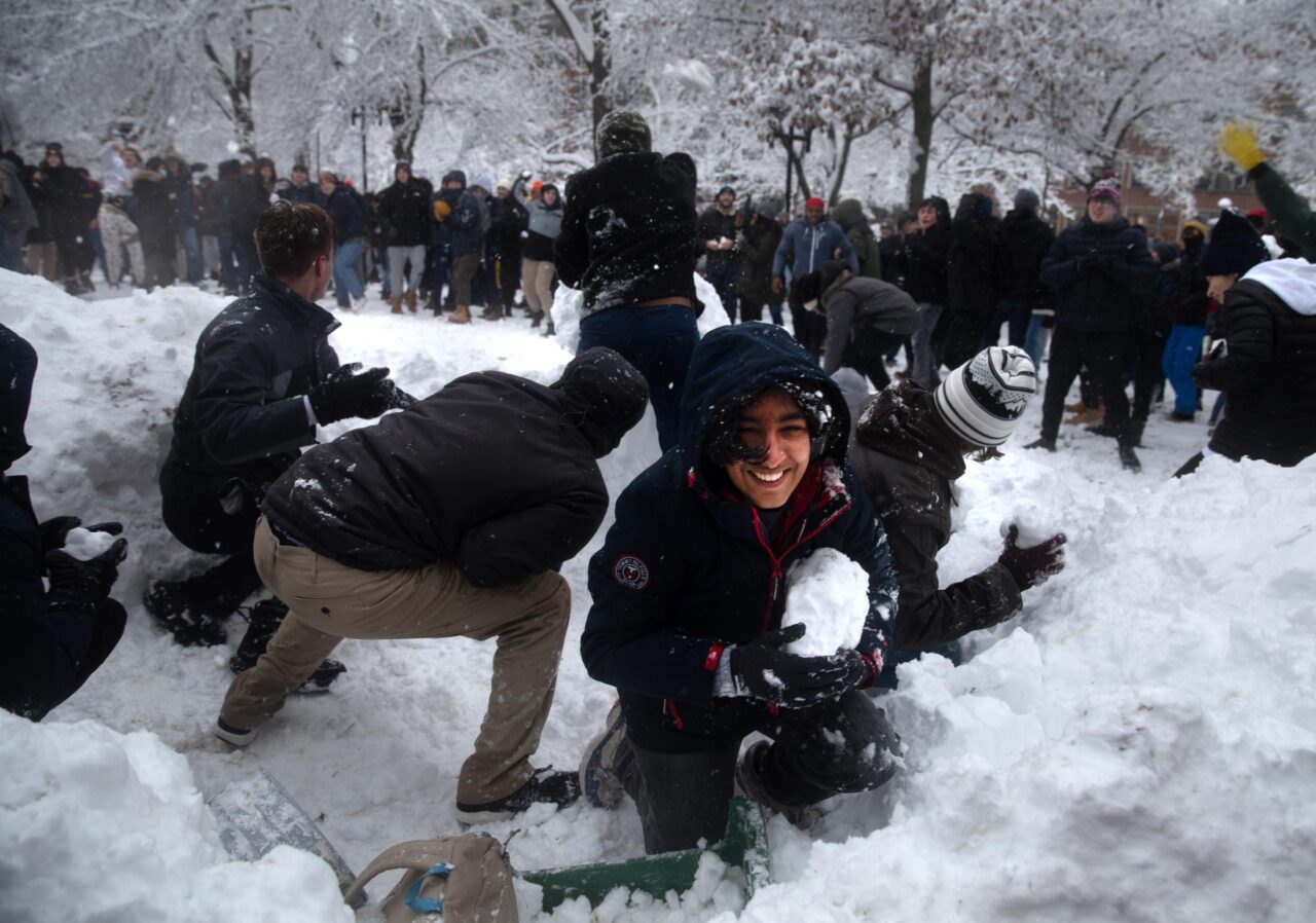 2023 Great U-M Snowball Fight - Michigan Engineering News