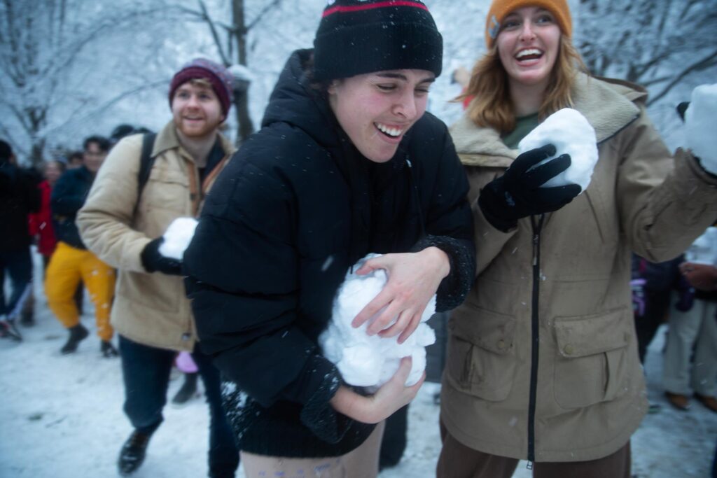 2023 Great U-M Snowball Fight - Michigan Engineering News